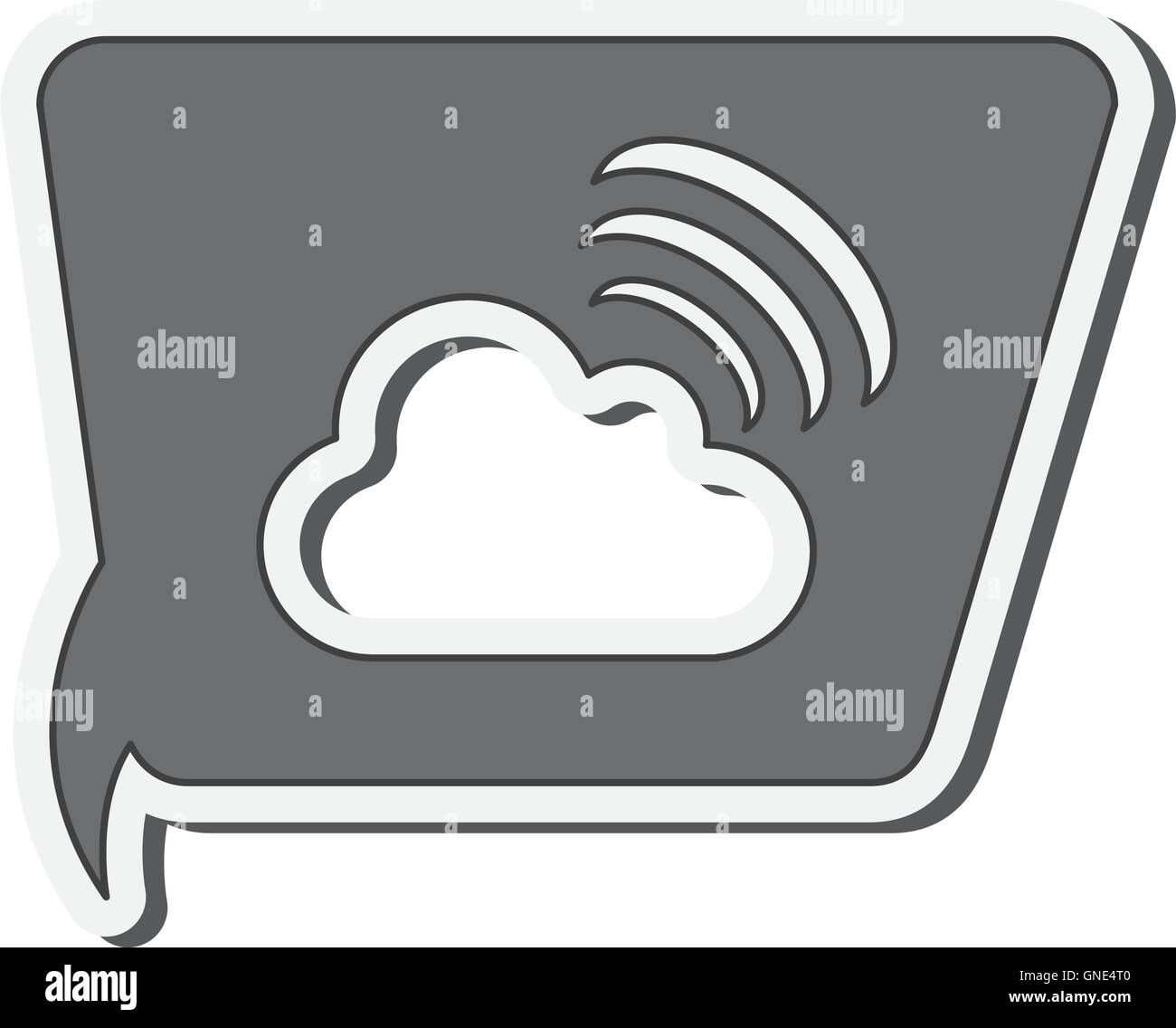Cloud computing service icon Stock Vector Image & Art - Alamy