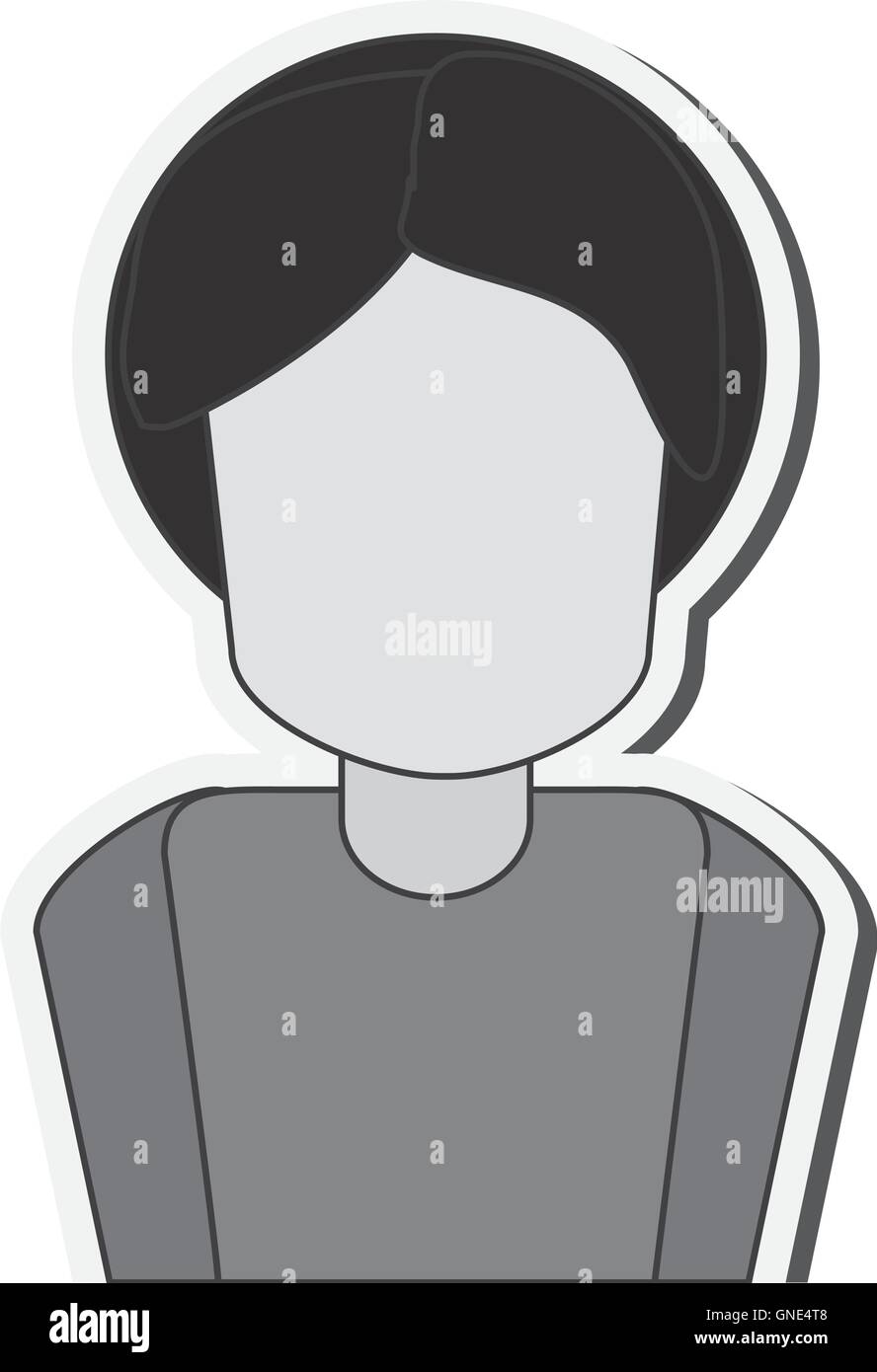 Portrait less Stock Vector Images - Alamy