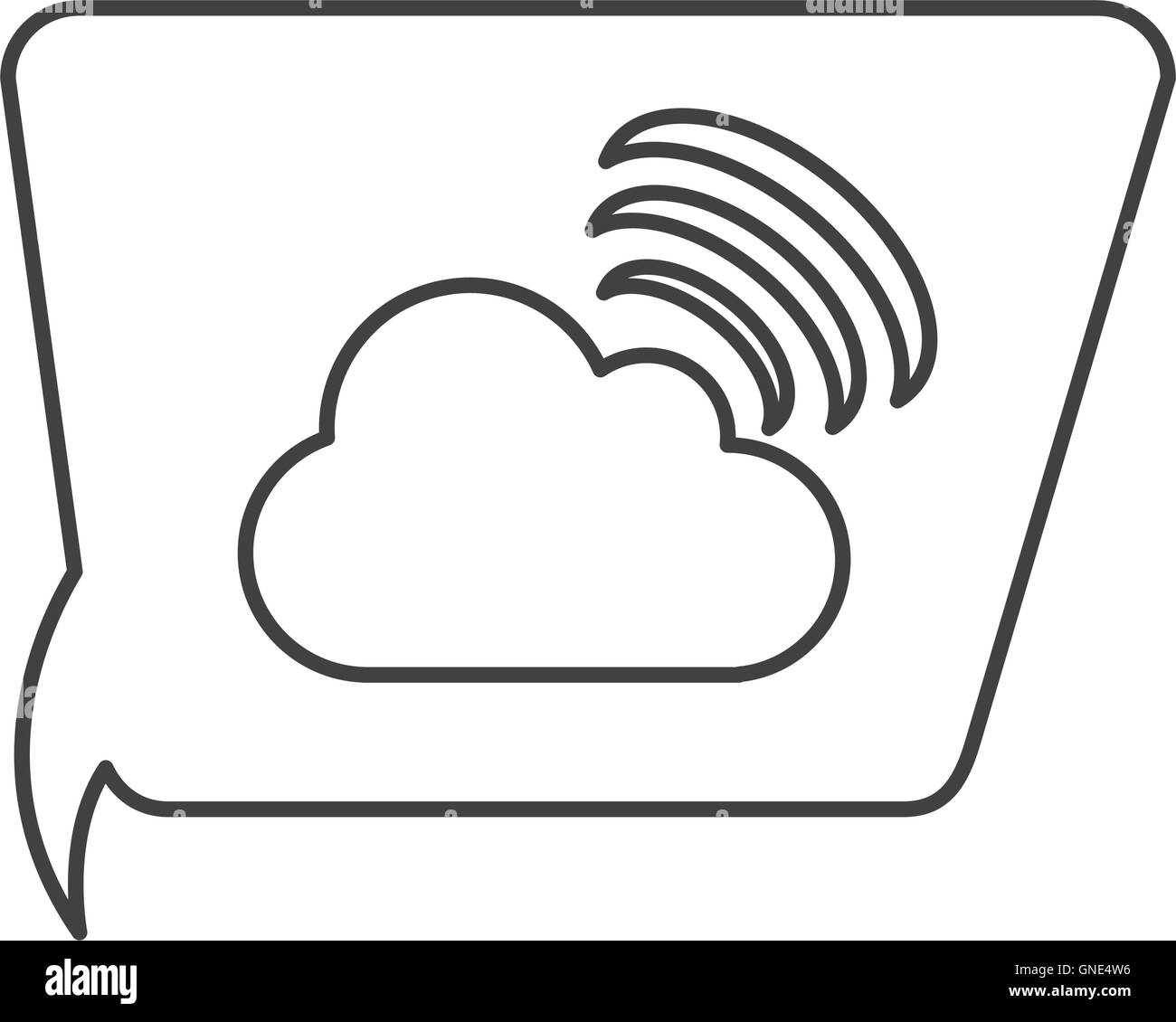 Cloud computing service icon Stock Vector Image & Art - Alamy