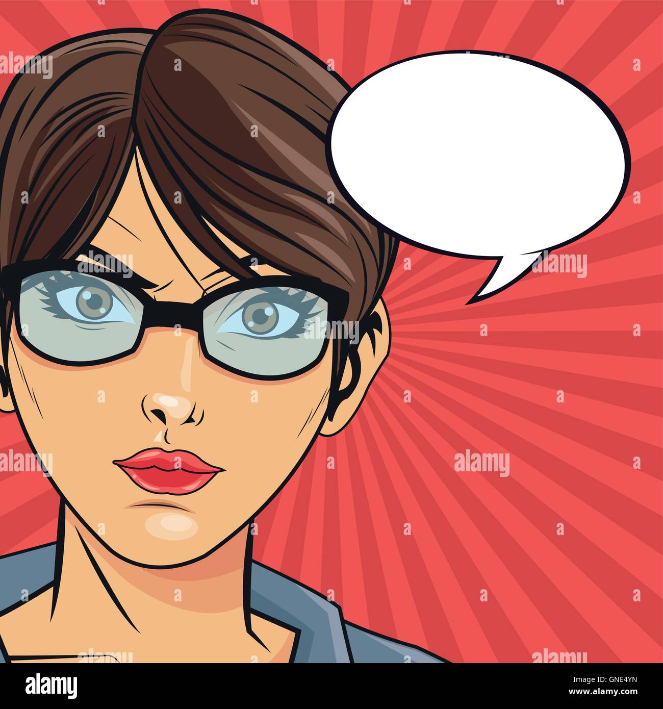 Woman Pop Art Comic Design Stock Vector Image And Art Alamy
