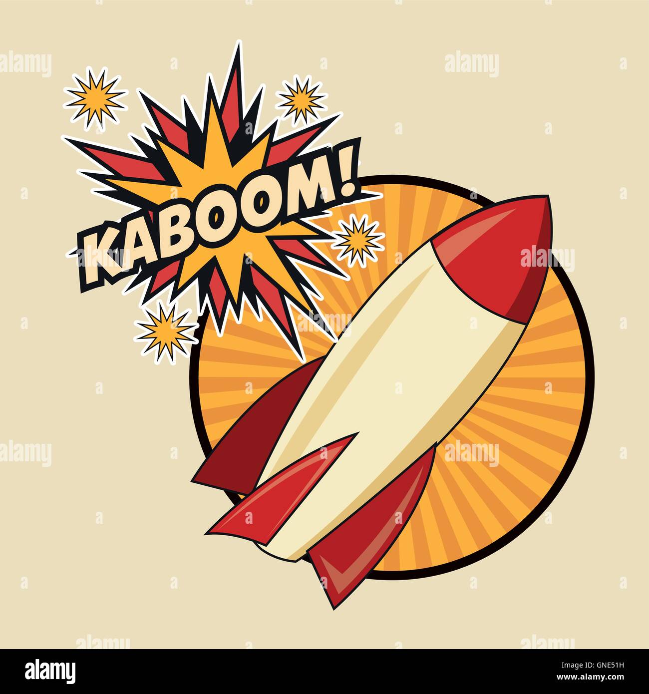 Kaboom explosion pop art comic design Stock Vector Image & Art - Alamy