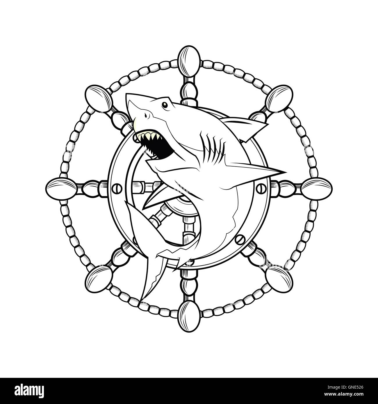 Cartoon Pirate Tattoo Designs Pirate Tattoo Stock Illustrations