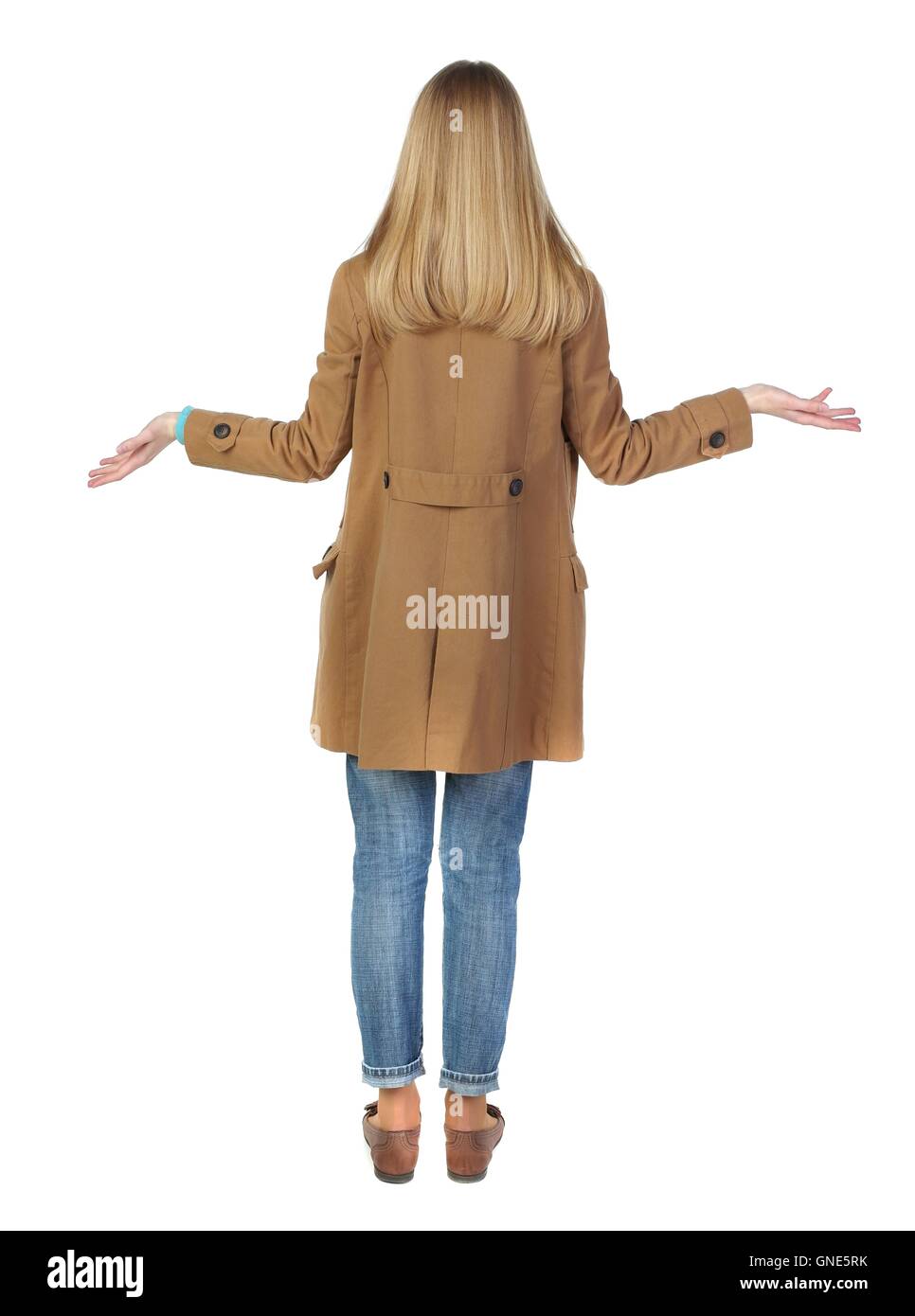 Back view of angry young woman Stock Photo - Alamy