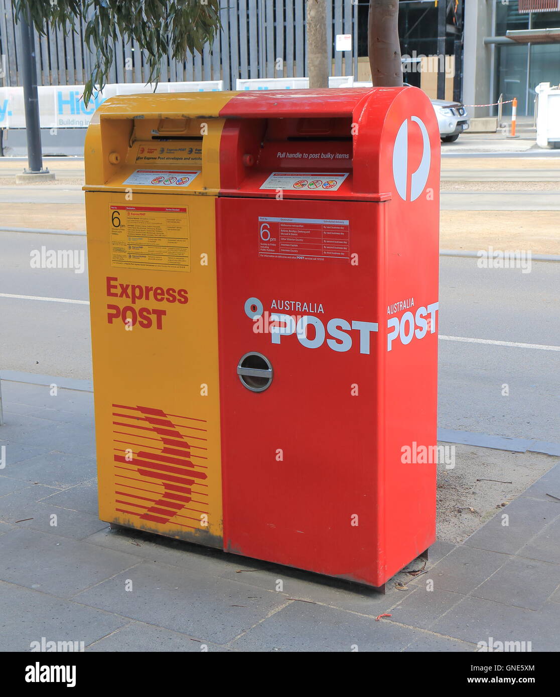 Australia Post mail box in Melbourne Australia Stock Photo - Alamy