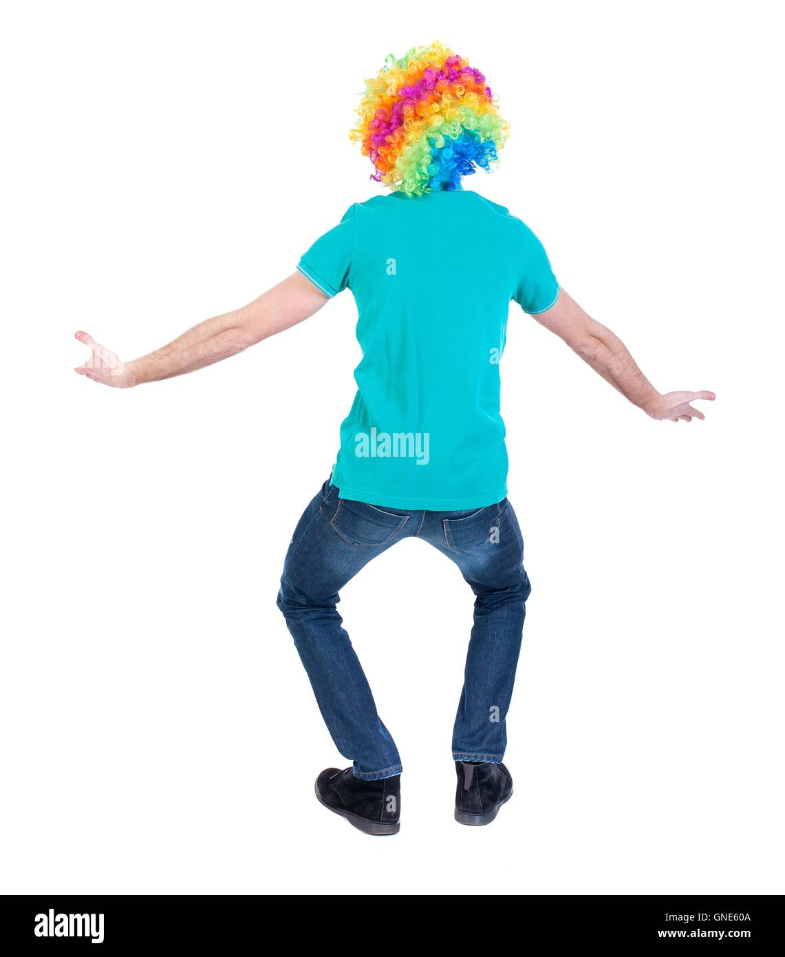 Man stage back view Cut Out Stock Images & Pictures - Alamy