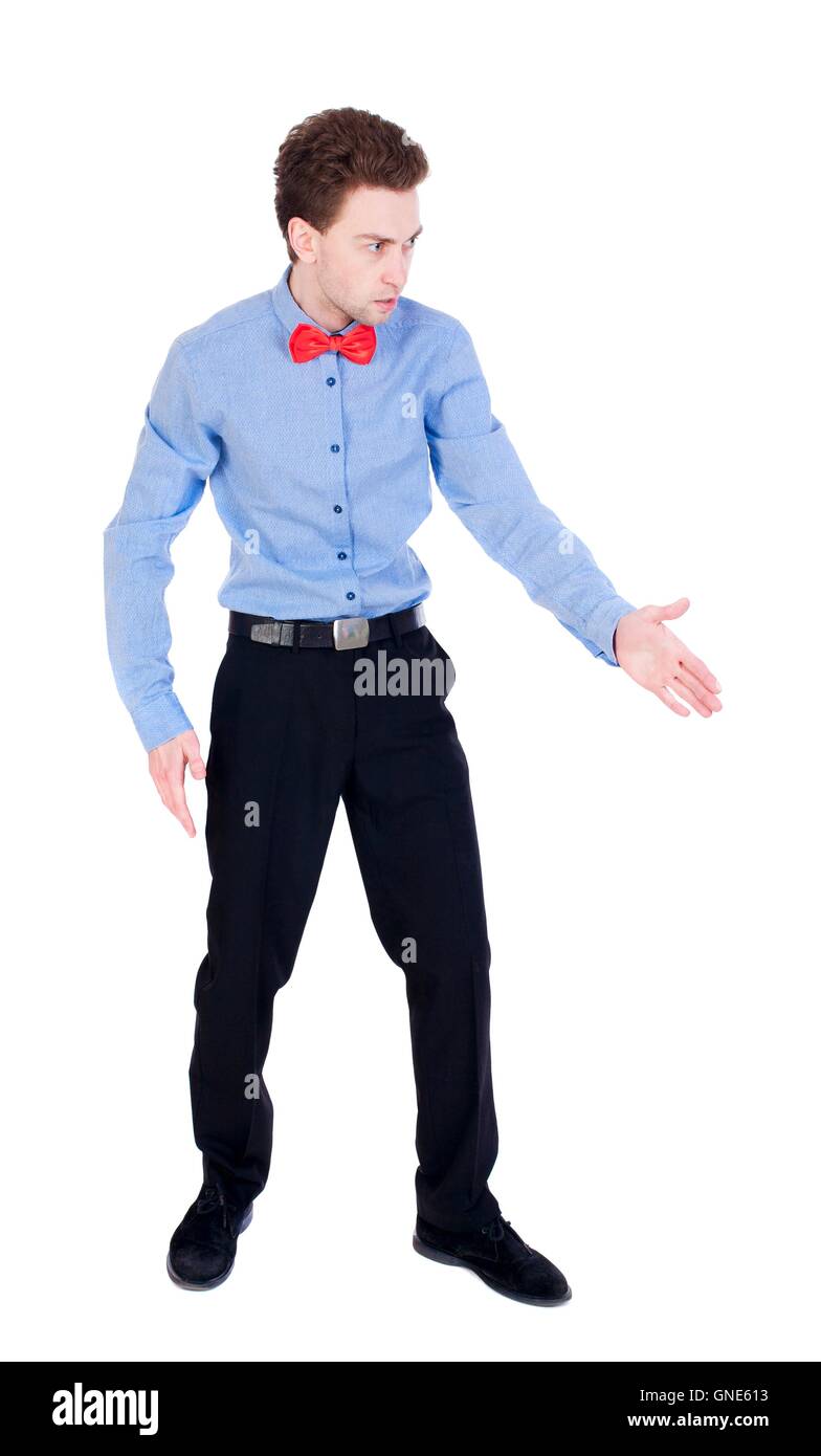 Referee suit and tie butterfly separates boxers Stock Photo - Alamy