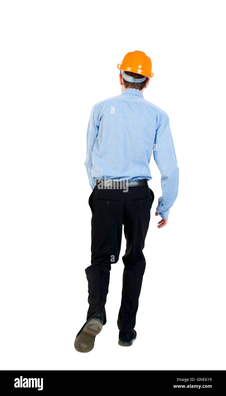 Man in jeans running rear view Cut Out Stock Images & Pictures - Alamy