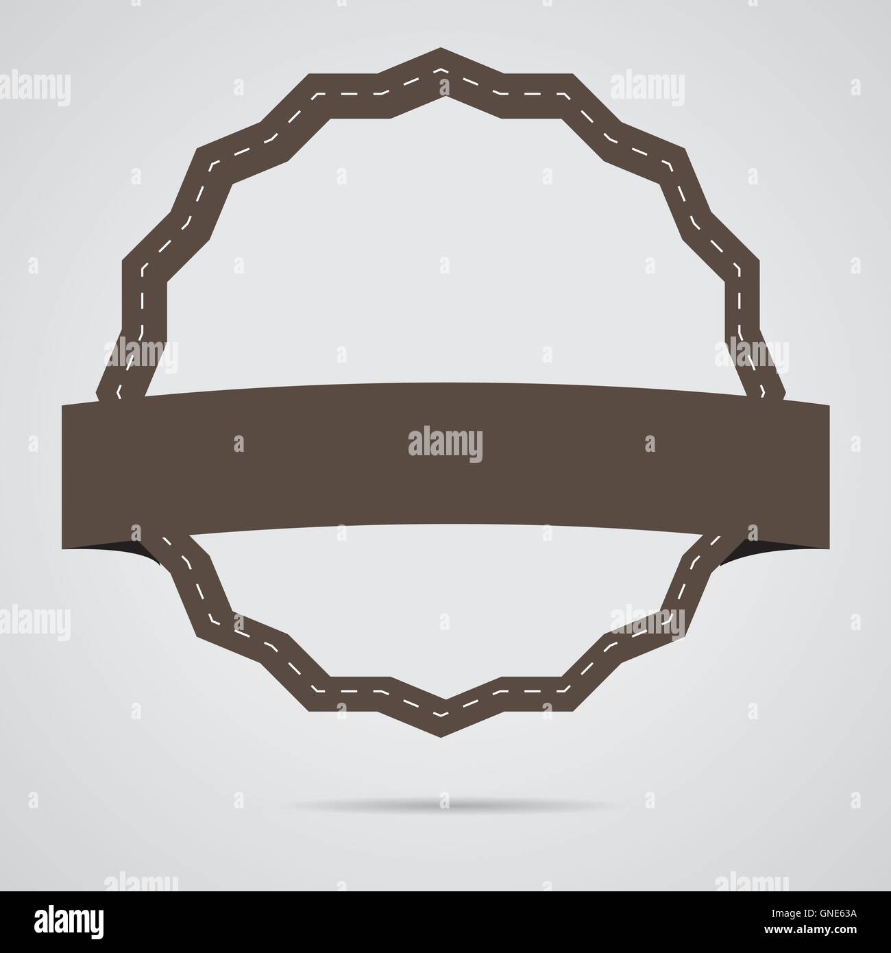 Isolated label on grey background, Vector illustration Stock Vector ...