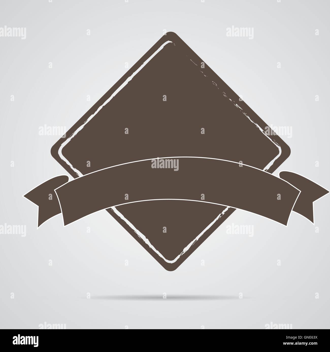 Isolated label on grey background, Vector illustration Stock Vector ...