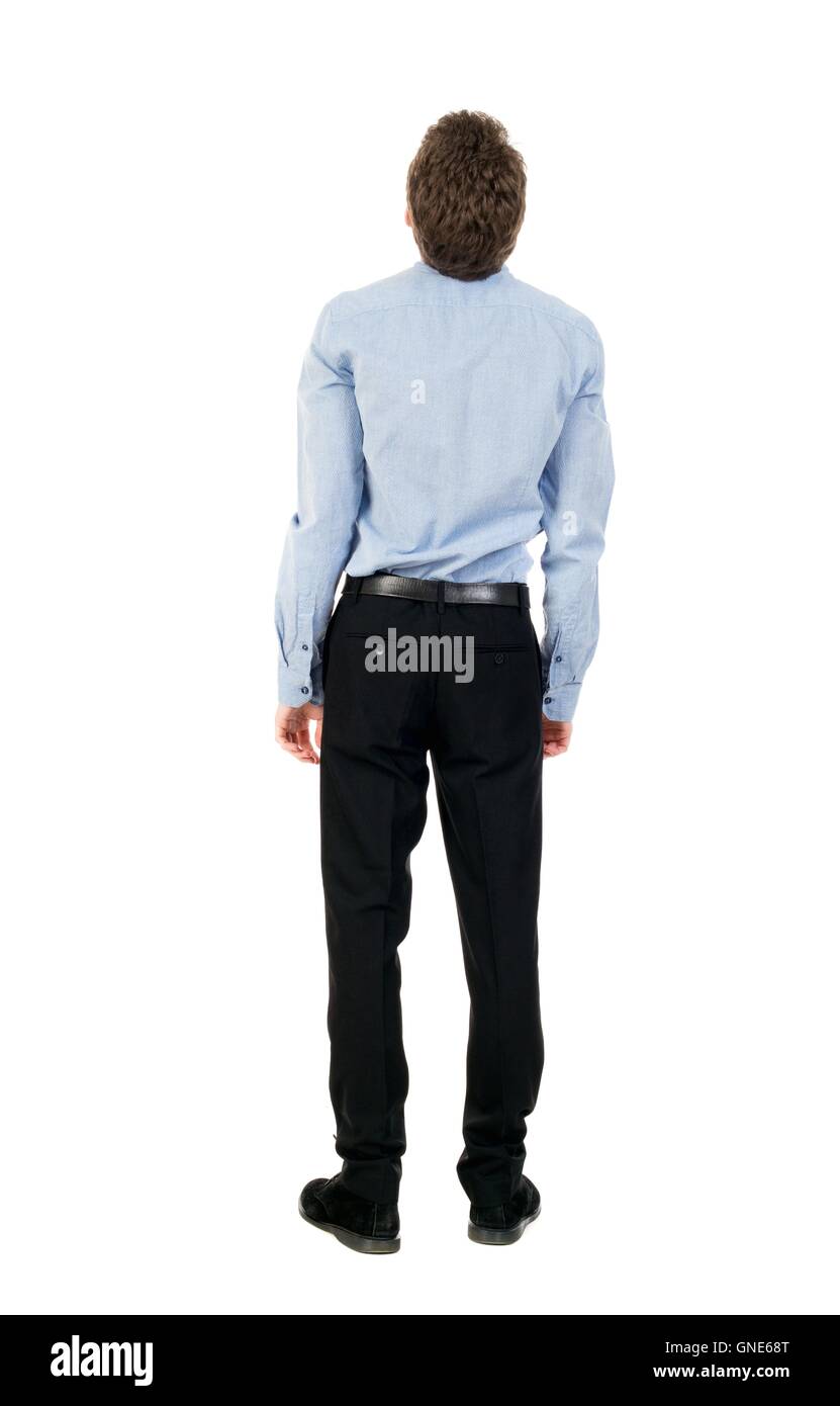 back view of Business man looks Stock Photo - Alamy