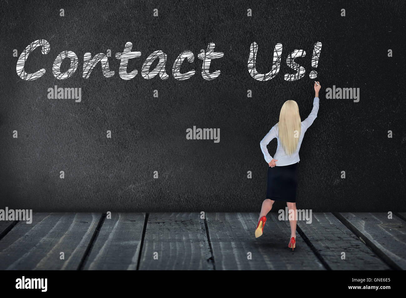 Black woman contact us hi-res stock photography and images - Alamy