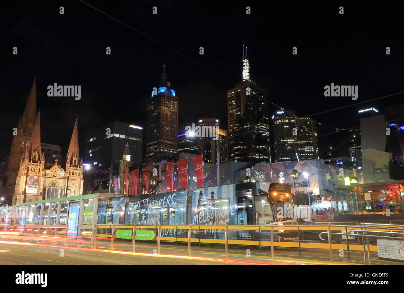Melbourne night tram High Resolution Stock Photography and Images - Alamy