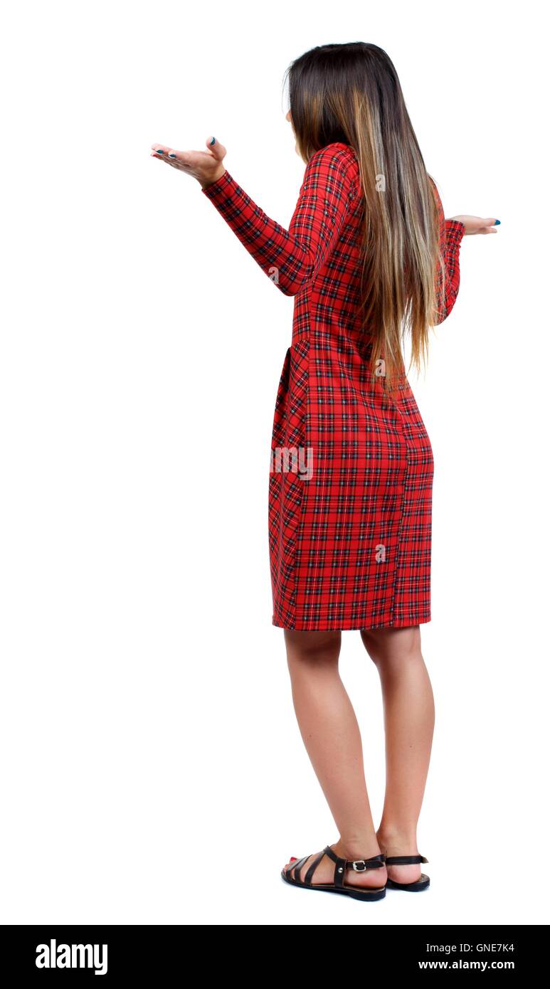 Back view of angry young woman Stock Photo - Alamy
