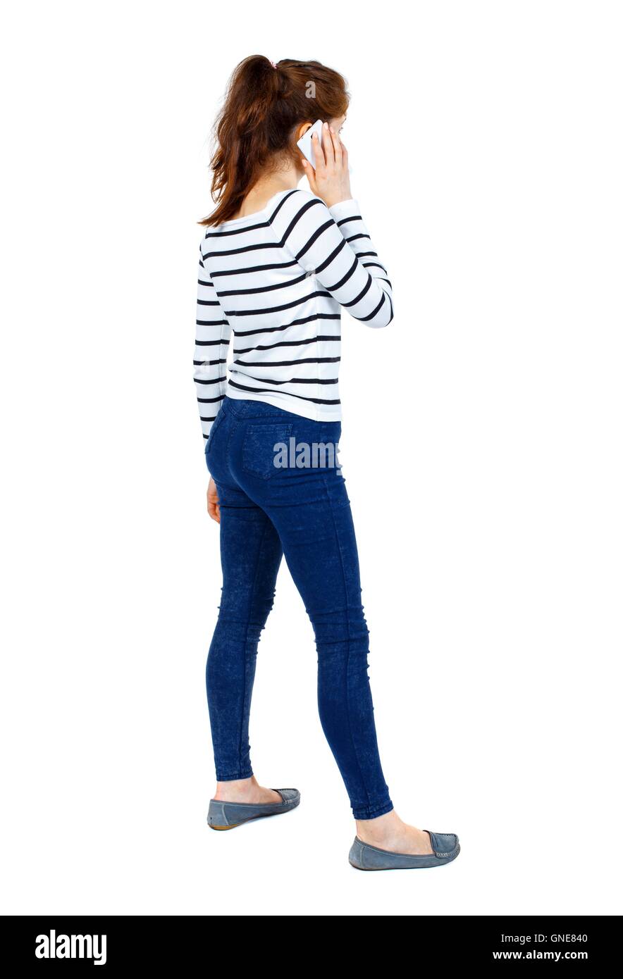 Women talking back view Cut Out Stock Images & Pictures - Alamy