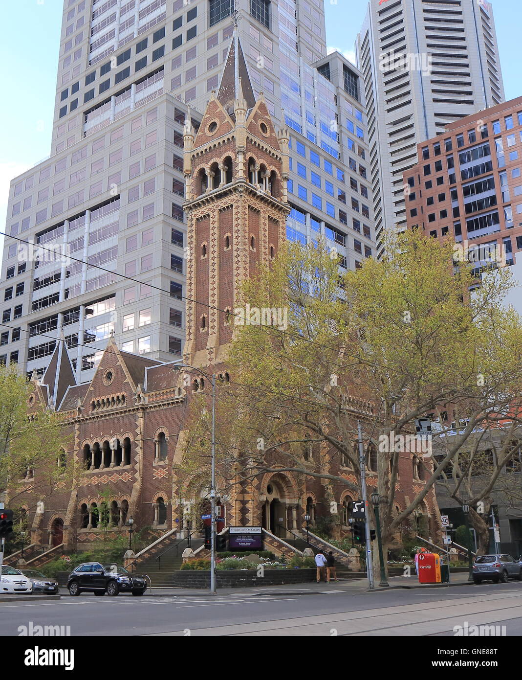 Historical St Michael’s Uniting Church in downtown Melbourne Australia ...