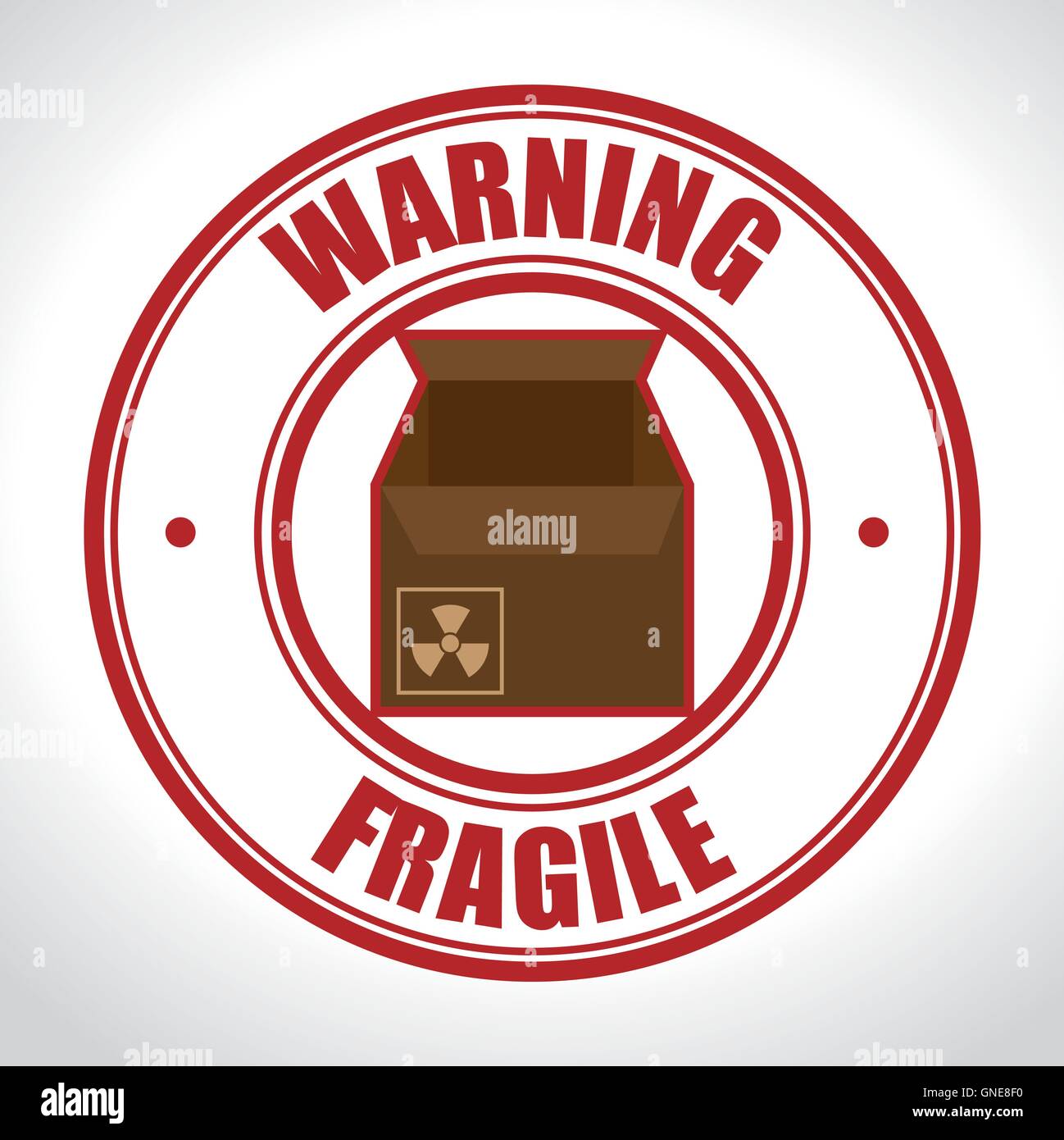 fragile seal delivery service d icon Stock Vector Image & Art - Alamy