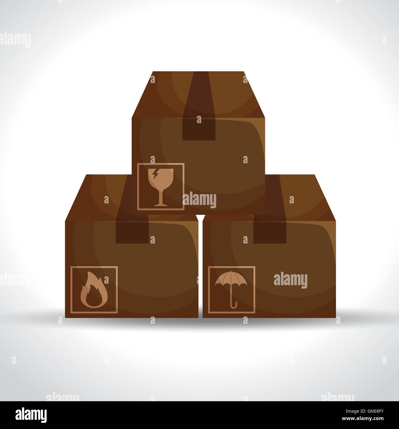 boxes carton packing delivery service Stock Vector Image & Art - Alamy