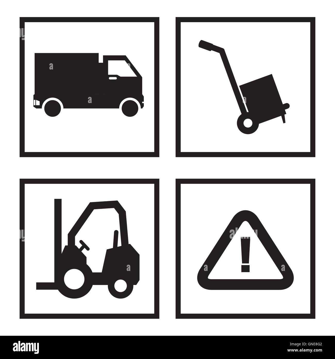set icons seals delivery service Stock Vector Image & Art - Alamy