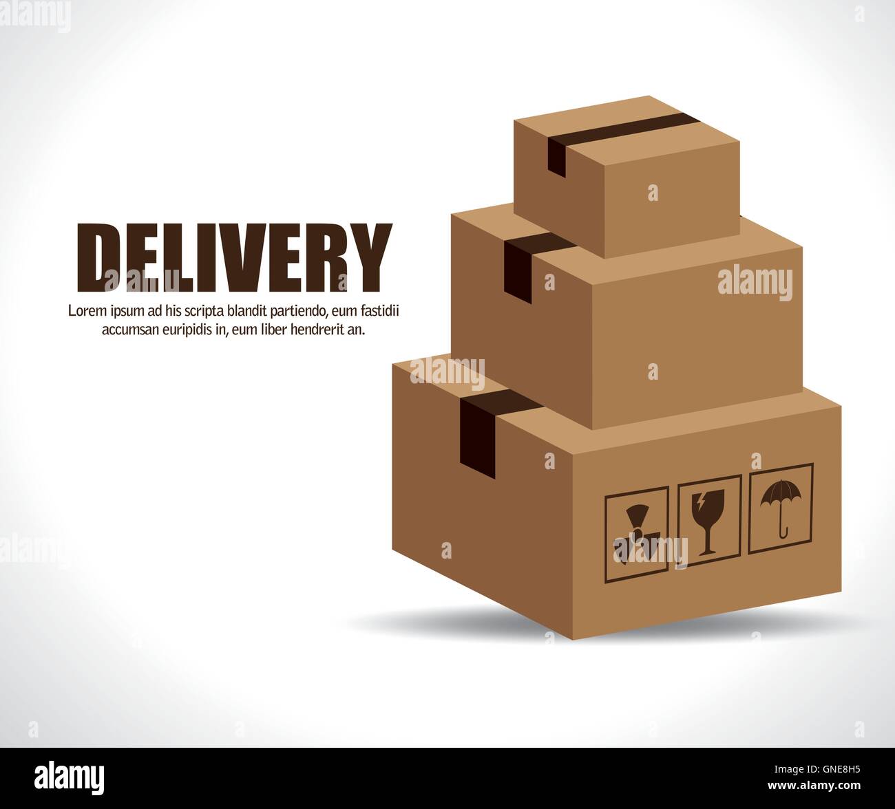 boxes carton packing delivery service Stock Vector Image & Art - Alamy