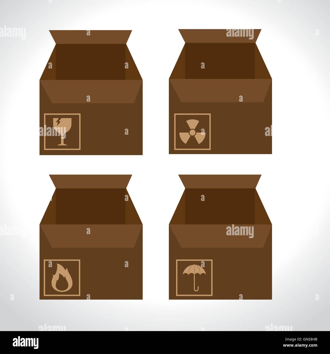 boxes carton packing delivery service Stock Vector Image & Art - Alamy