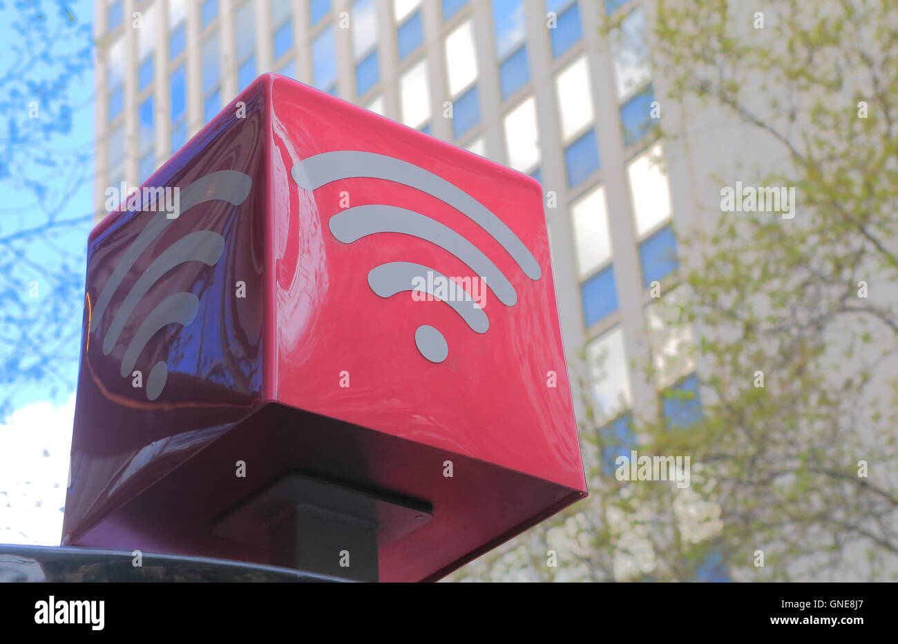 Wifi internet sign Stock Photo - Alamy