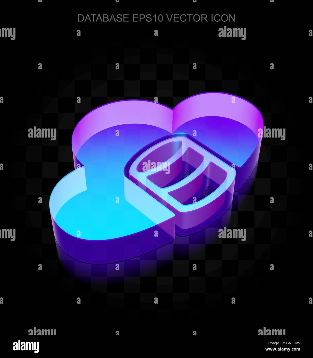 3d illustration database cloud Stock Vector Images - Alamy