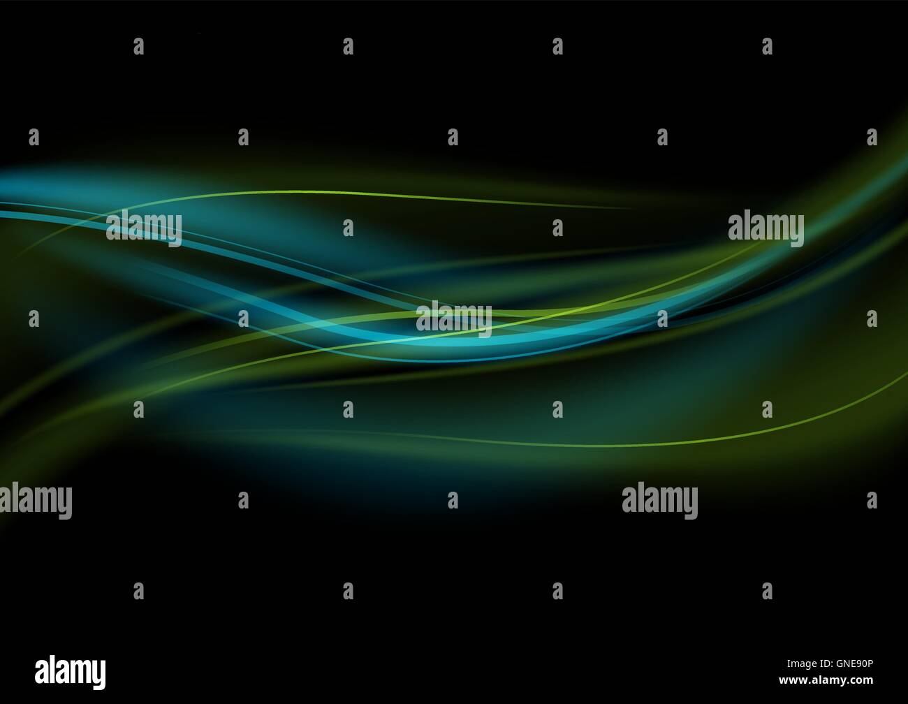 Fluid blue waves flow Stock Vector Images - Alamy