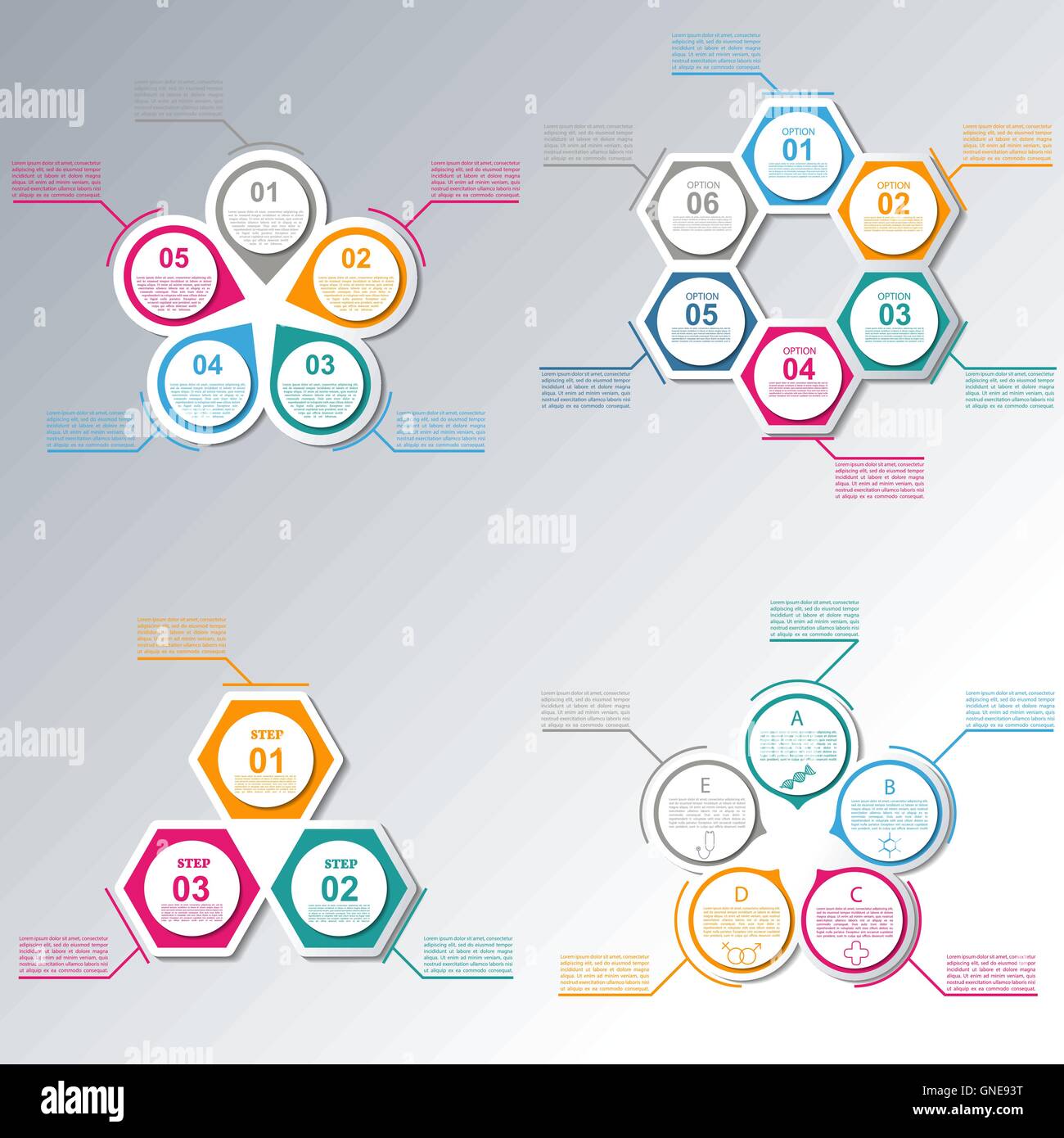 Infographic template free hi-res stock photography and images - Alamy