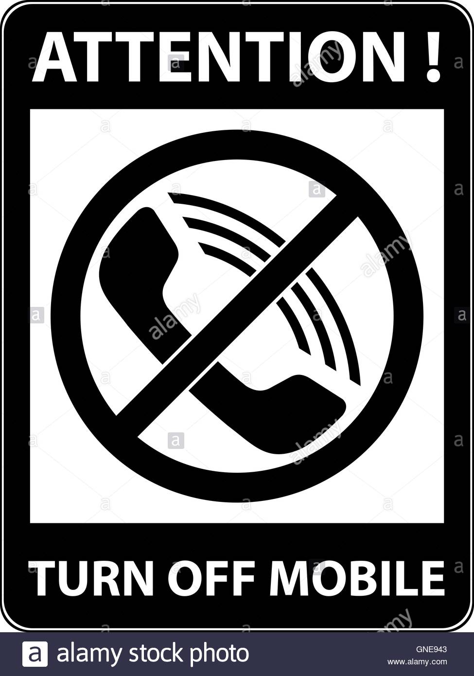 Cell Phone Prohibition Sign Stock Photos & Cell Phone Prohibition Sign ...