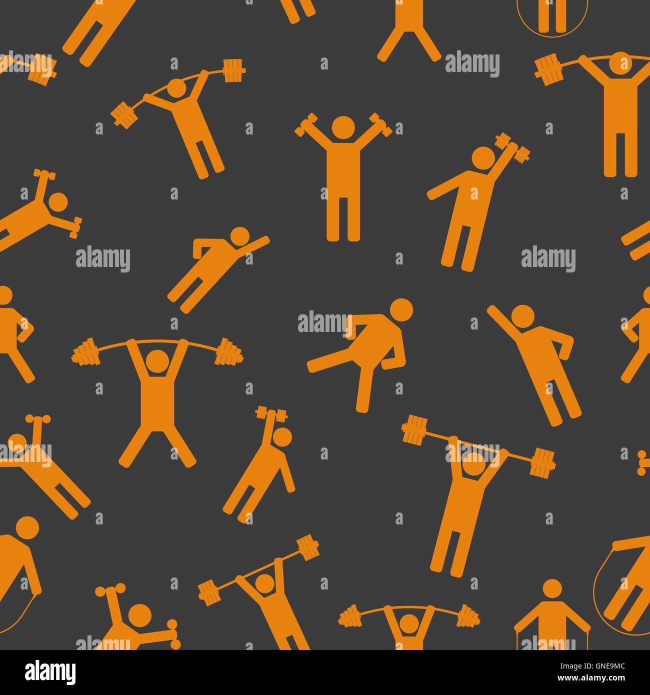 Seamless background with athletes, vector illustration Stock Vector ...