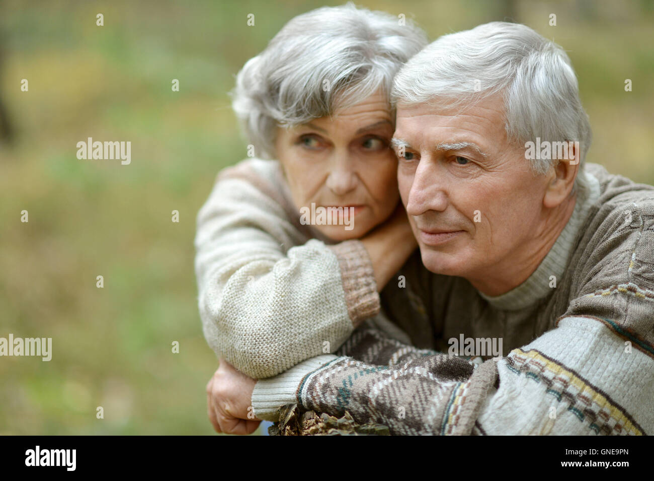 Sad senior couple Stock Photo - Alamy
