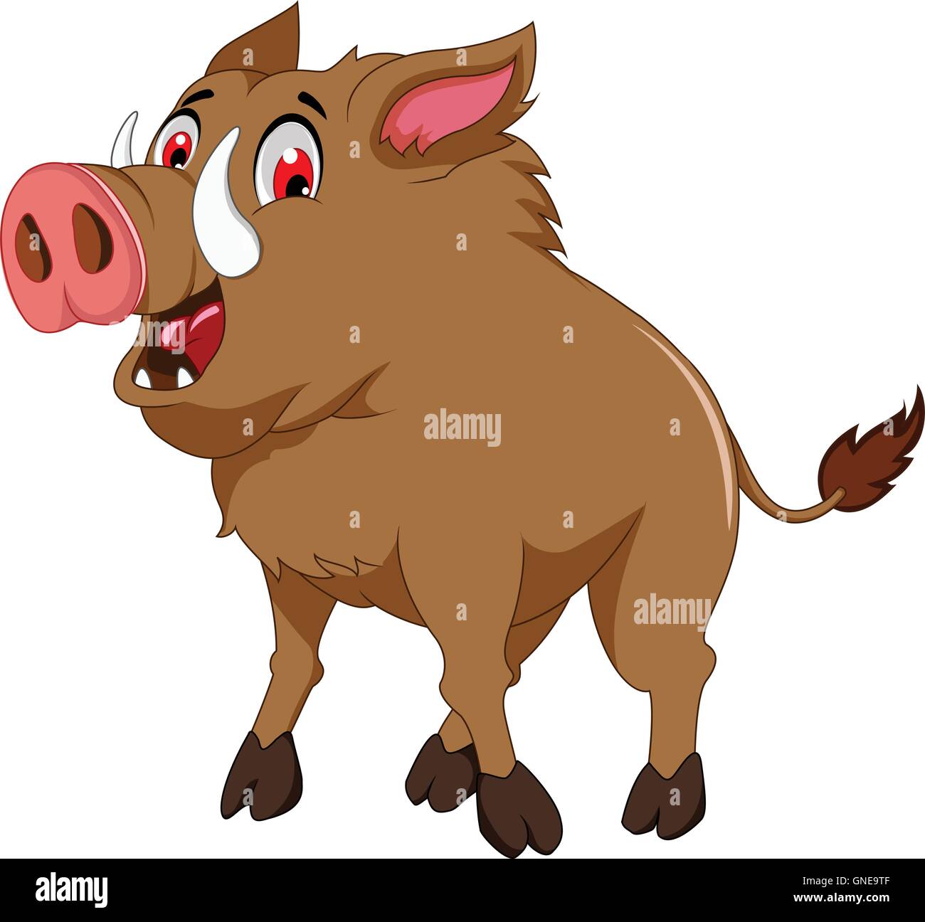 cute wild boar cartoon for you design Stock Vector Image & Art - Alamy