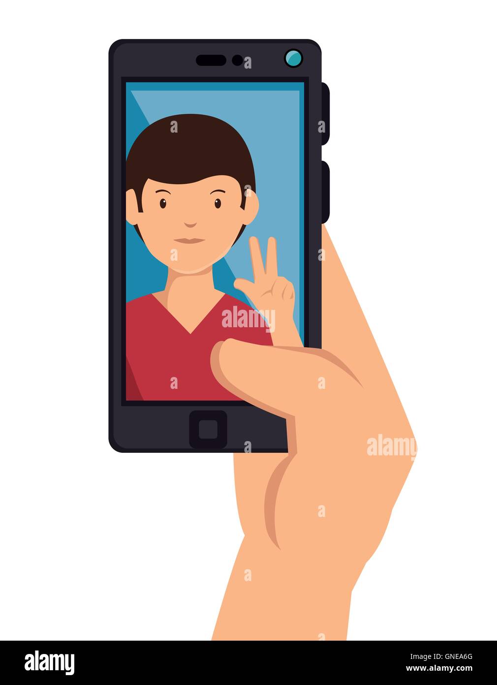 photography selfie style isolated Stock Vector Image & Art - Alamy