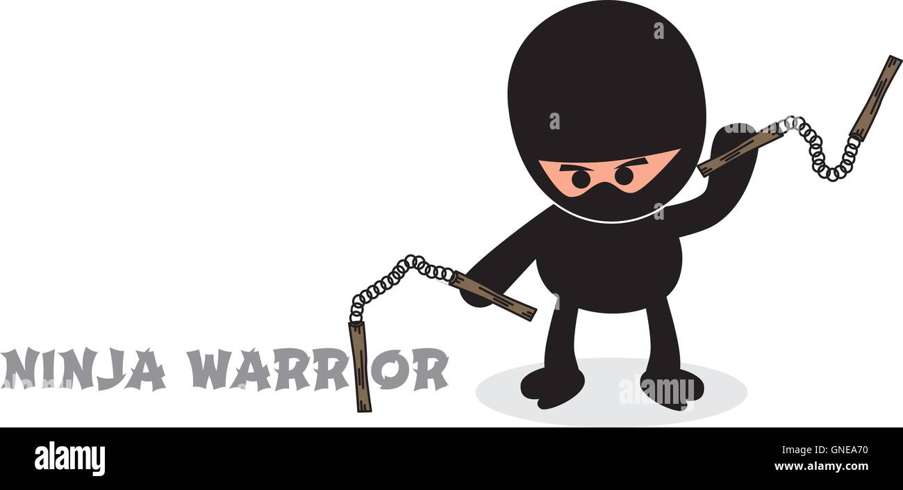 ninja boy cartoon Stock Vector Image & Art - Alamy