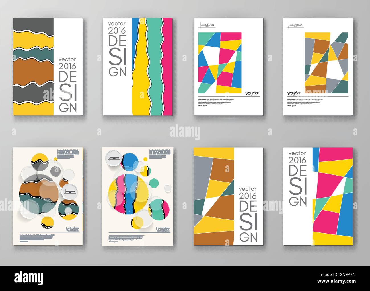 Set of abstract design templates Stock Vector Image & Art - Alamy