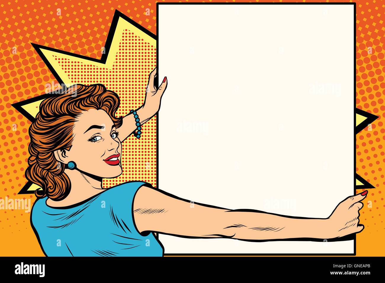 Pop art woman hi-res stock photography and images - Alamy