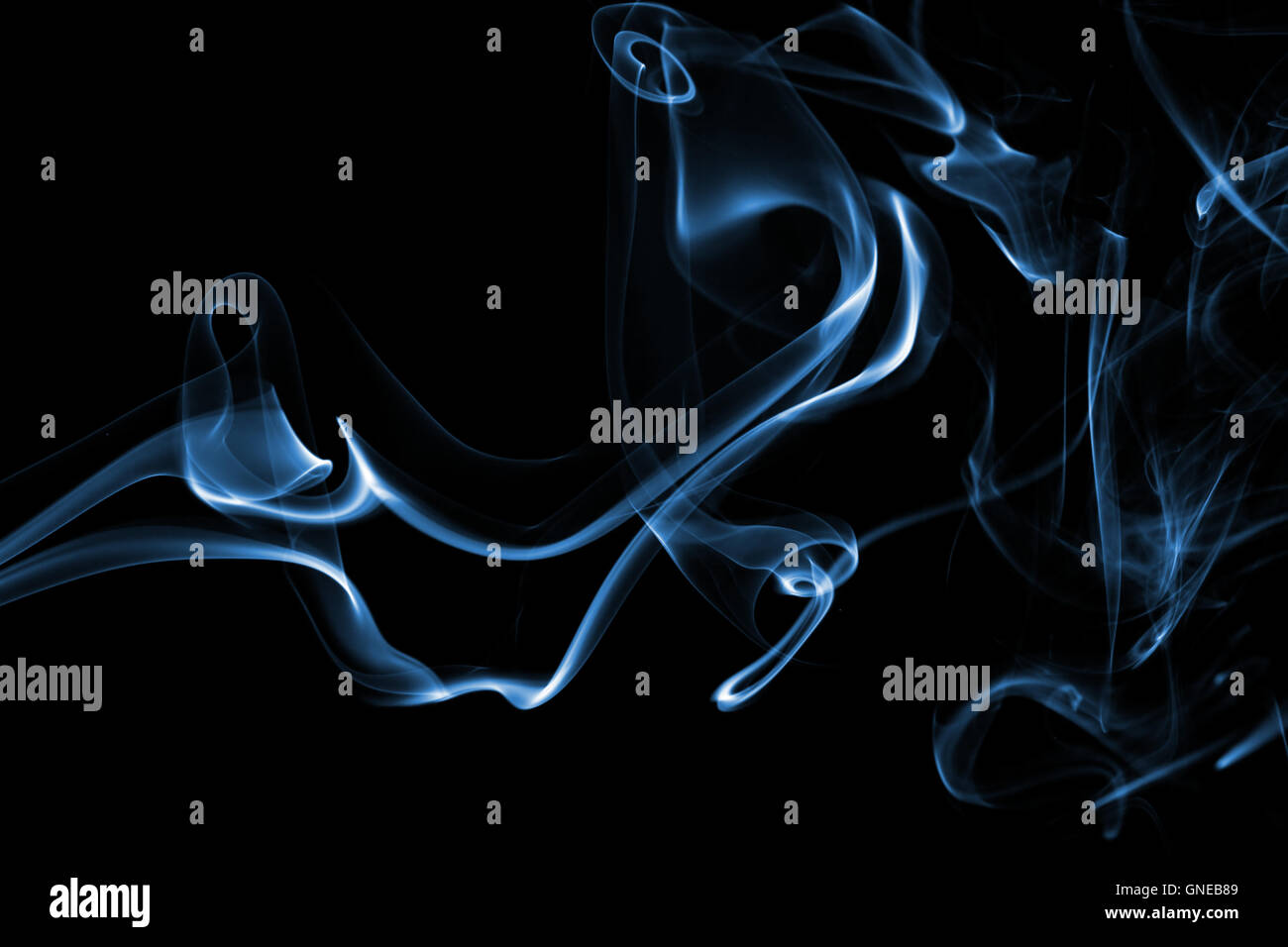 abstract blue smoke isolated Stock Photo - Alamy