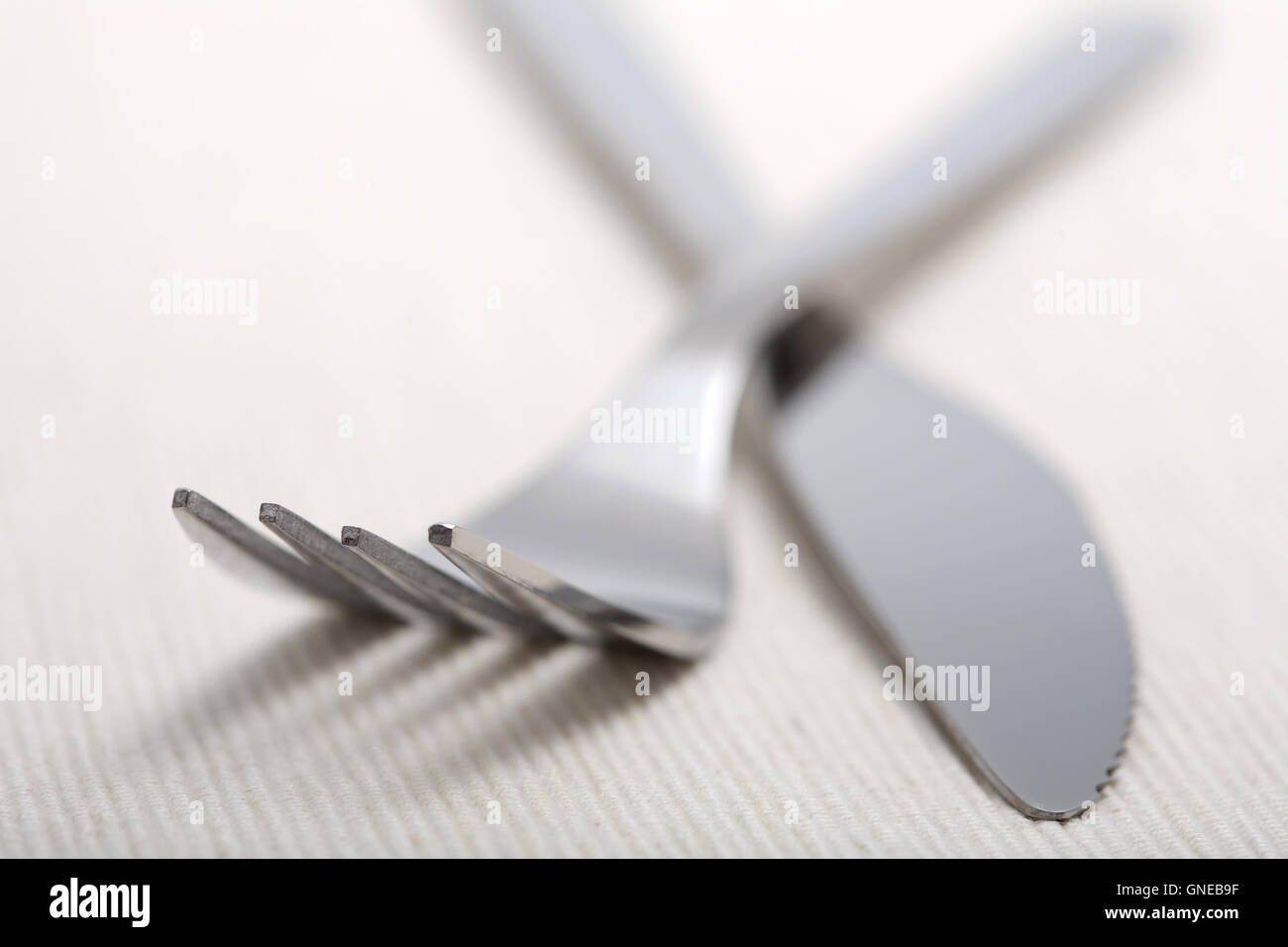 fork and knife Stock Photo - Alamy