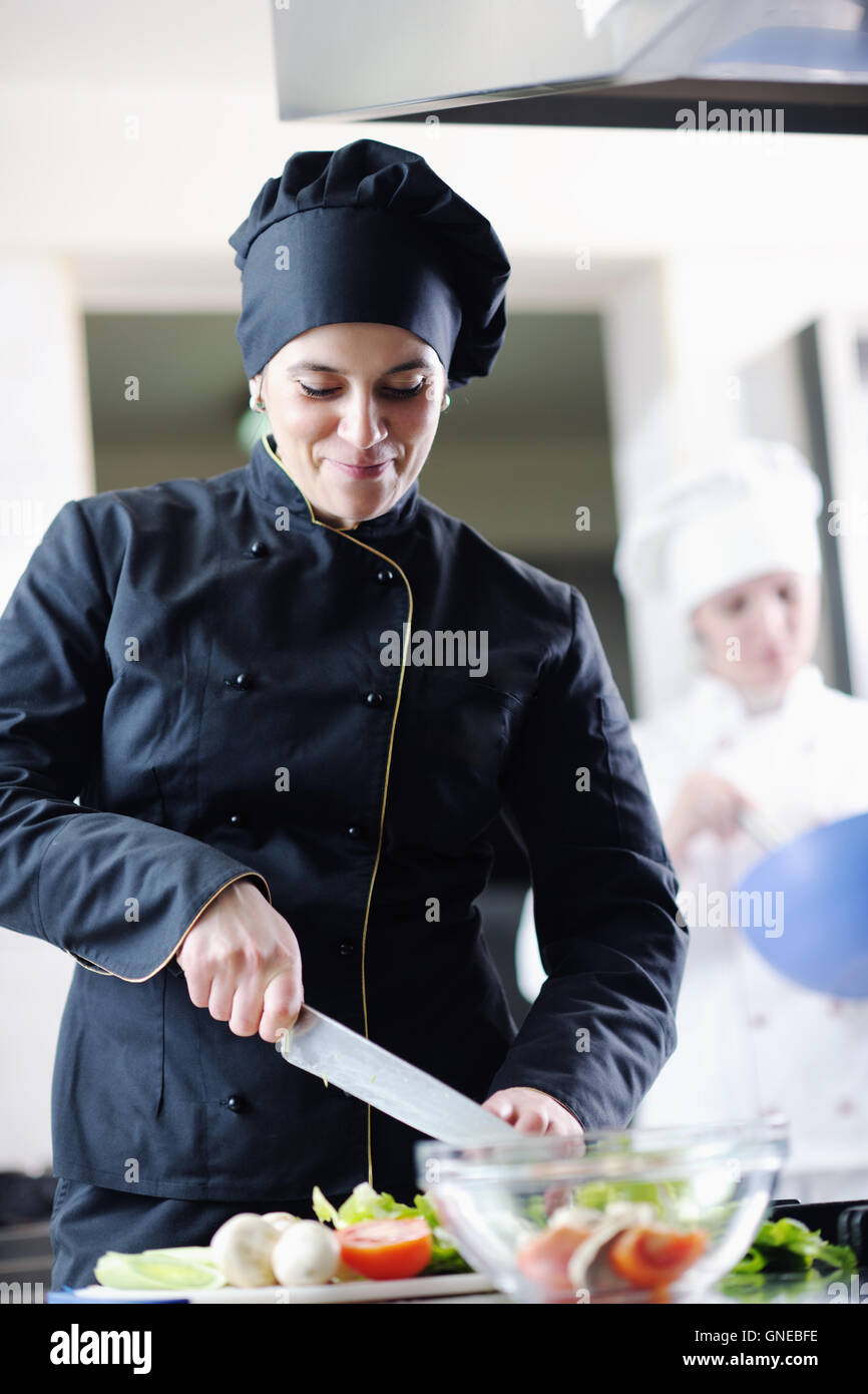 chef preparing meal Stock Photo - Alamy