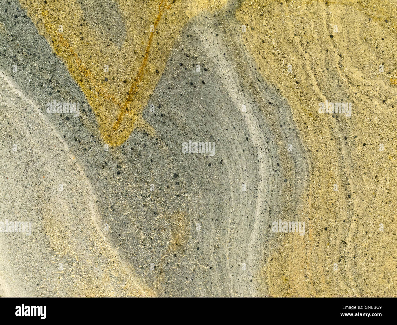 Smooth surface of layered sandstone sediment rock Stock Photo - Alamy
