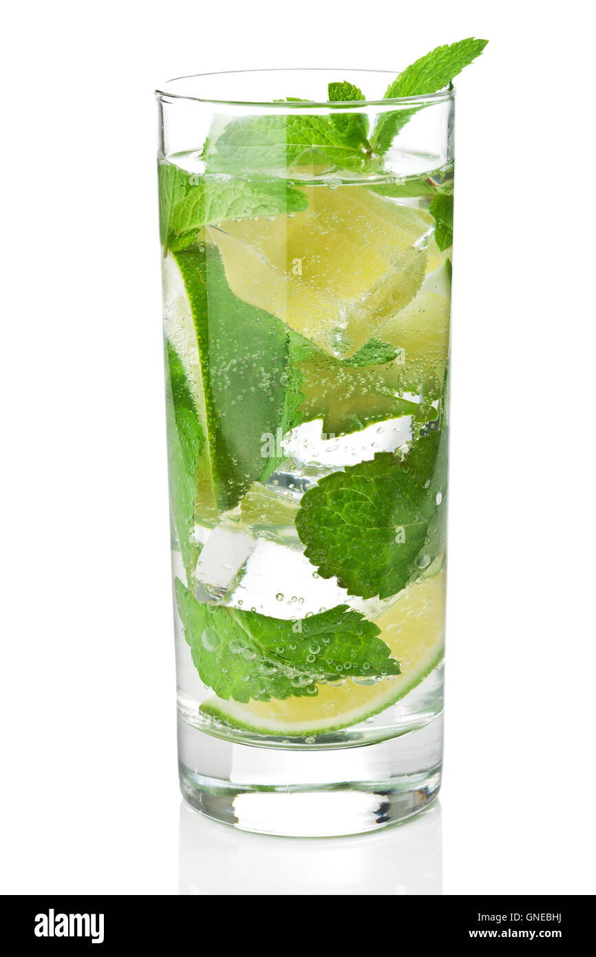 Closeup fresh cold cocktail Cut Out Stock Images & Pictures - Alamy