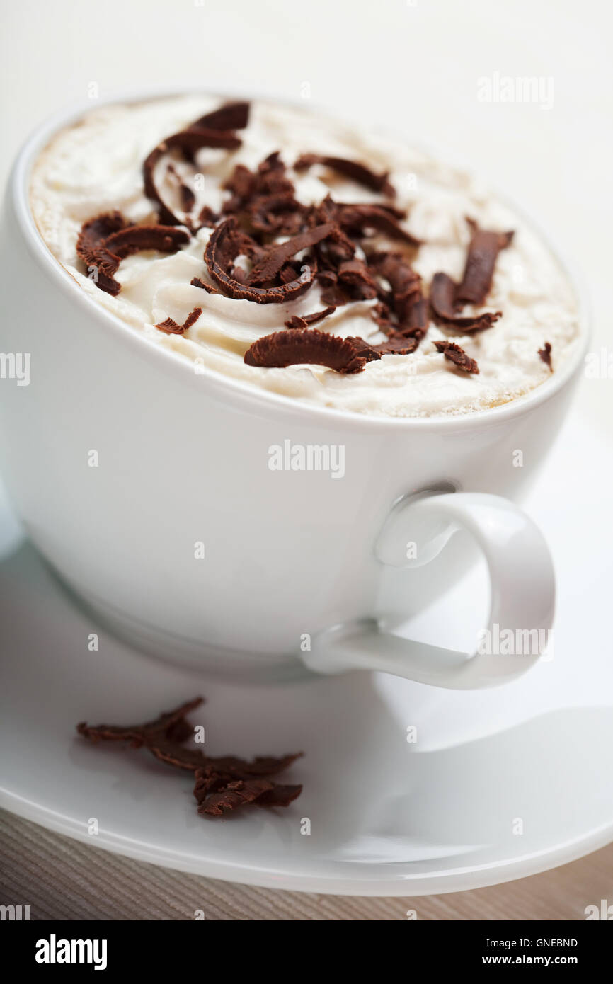cup of coffee with chocolate Stock Photo - Alamy