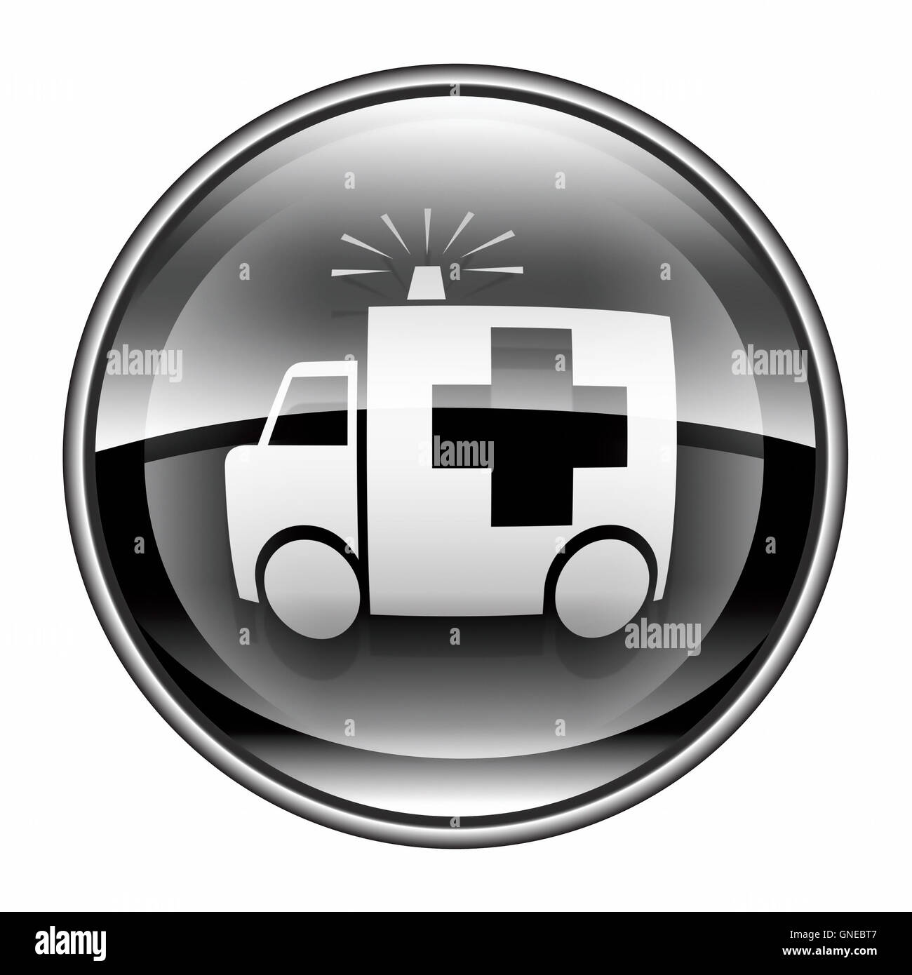 First aid icon black, isolated on white background Stock Photo - Alamy