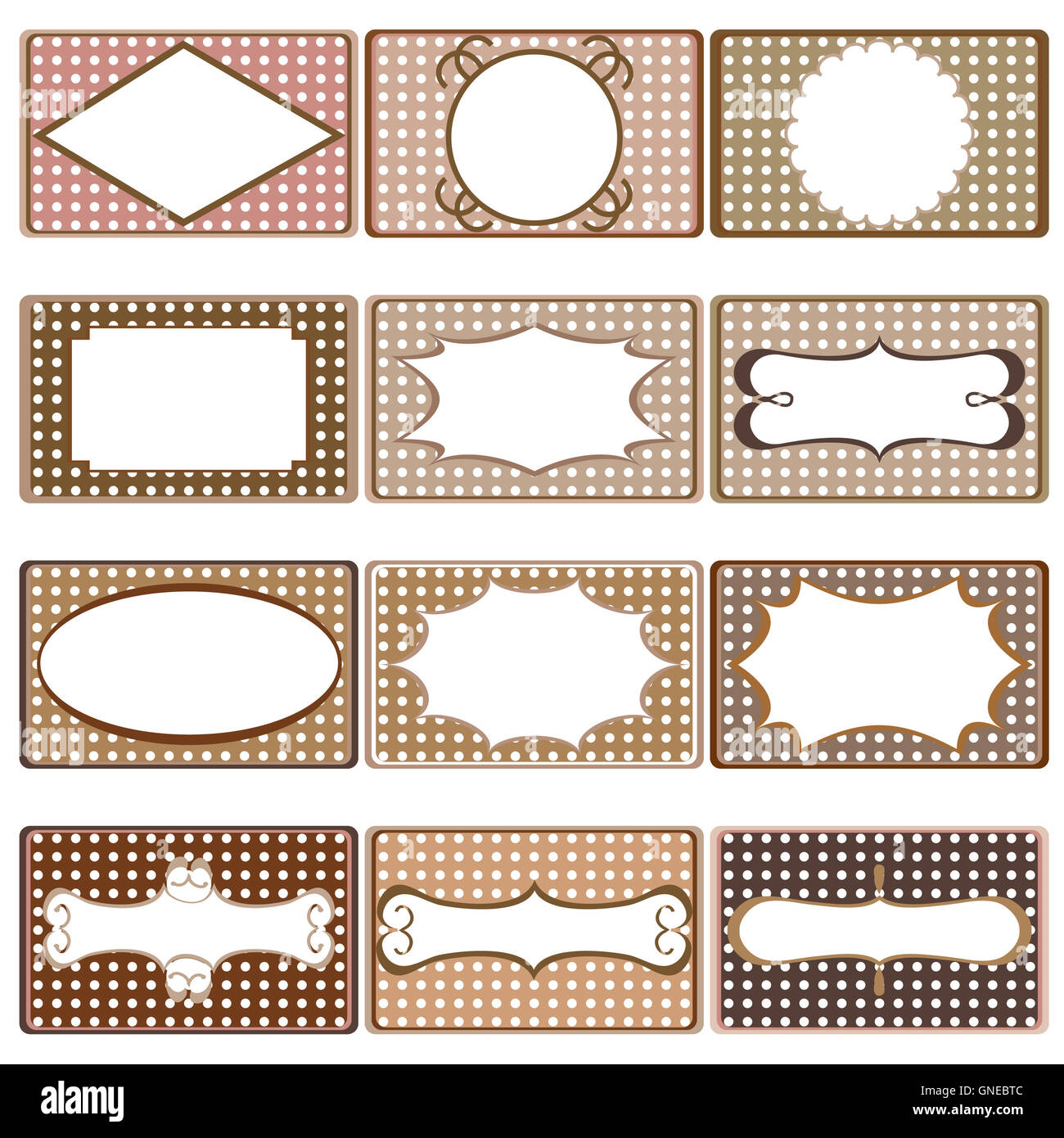 Vintage frames set Stock Photo - Alamy