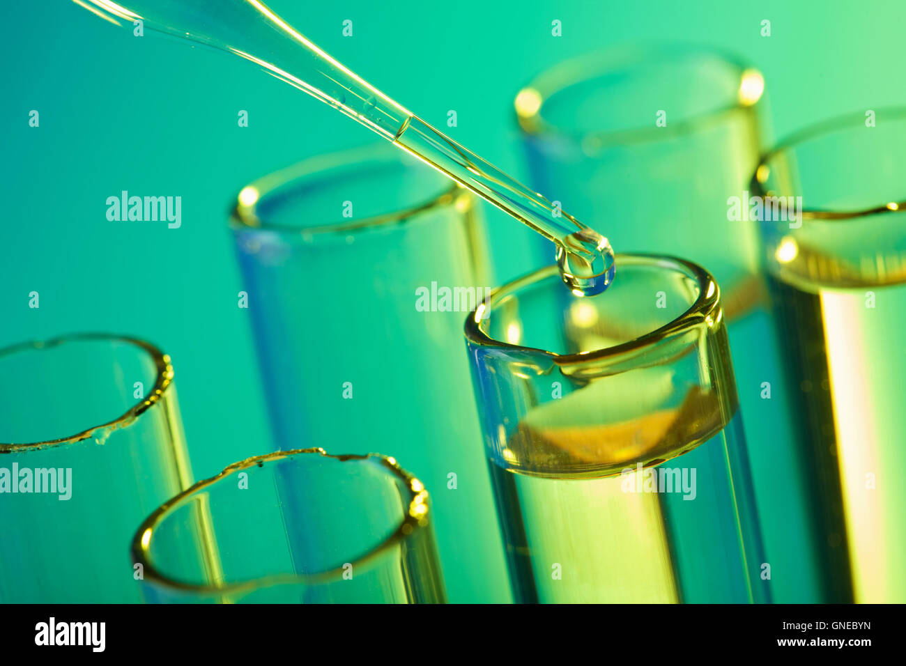 test tubes and pipette Stock Photo - Alamy