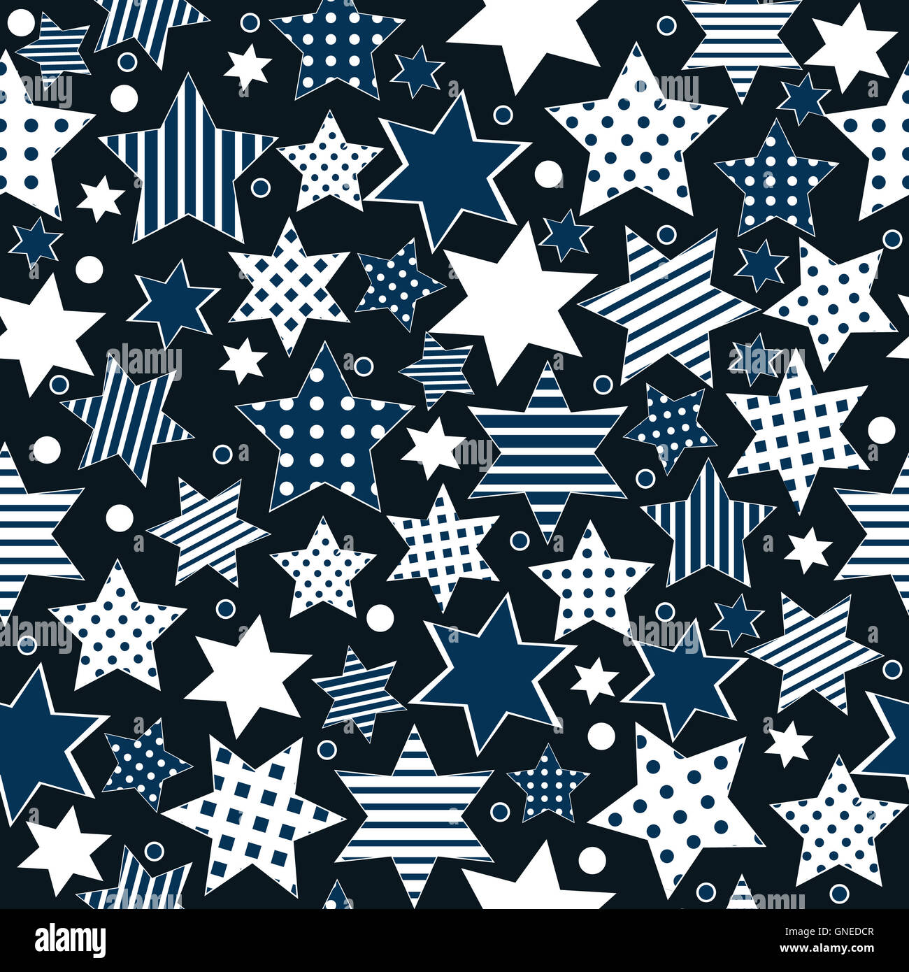 Seamless pattern background with stylized stars Stock Photo - Alamy