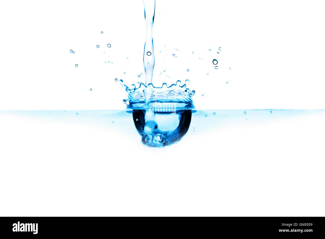 abstract blue water splash isolated Stock Photo - Alamy