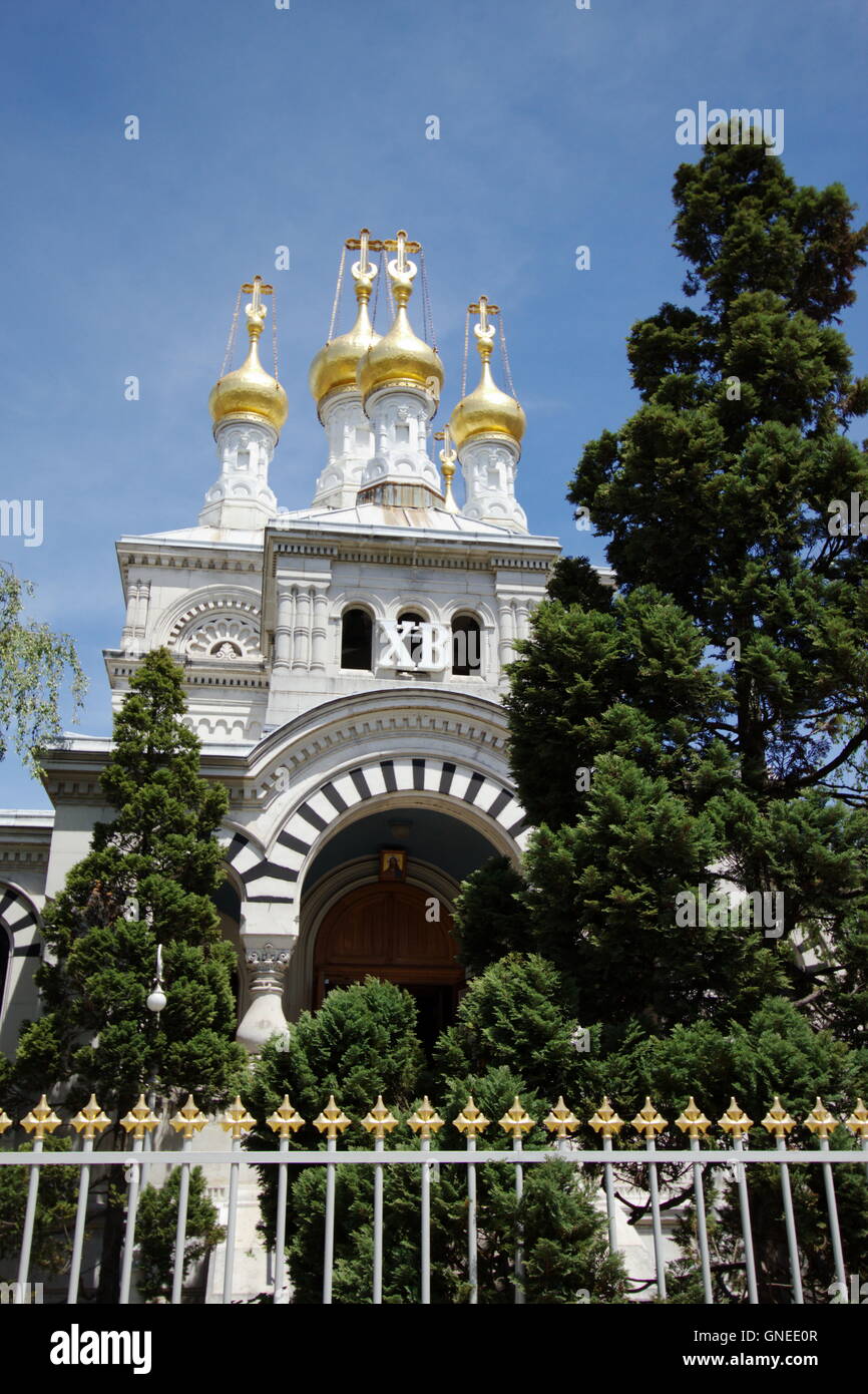Geneva switzerland russian orthodox church hi-res stock photography and ...