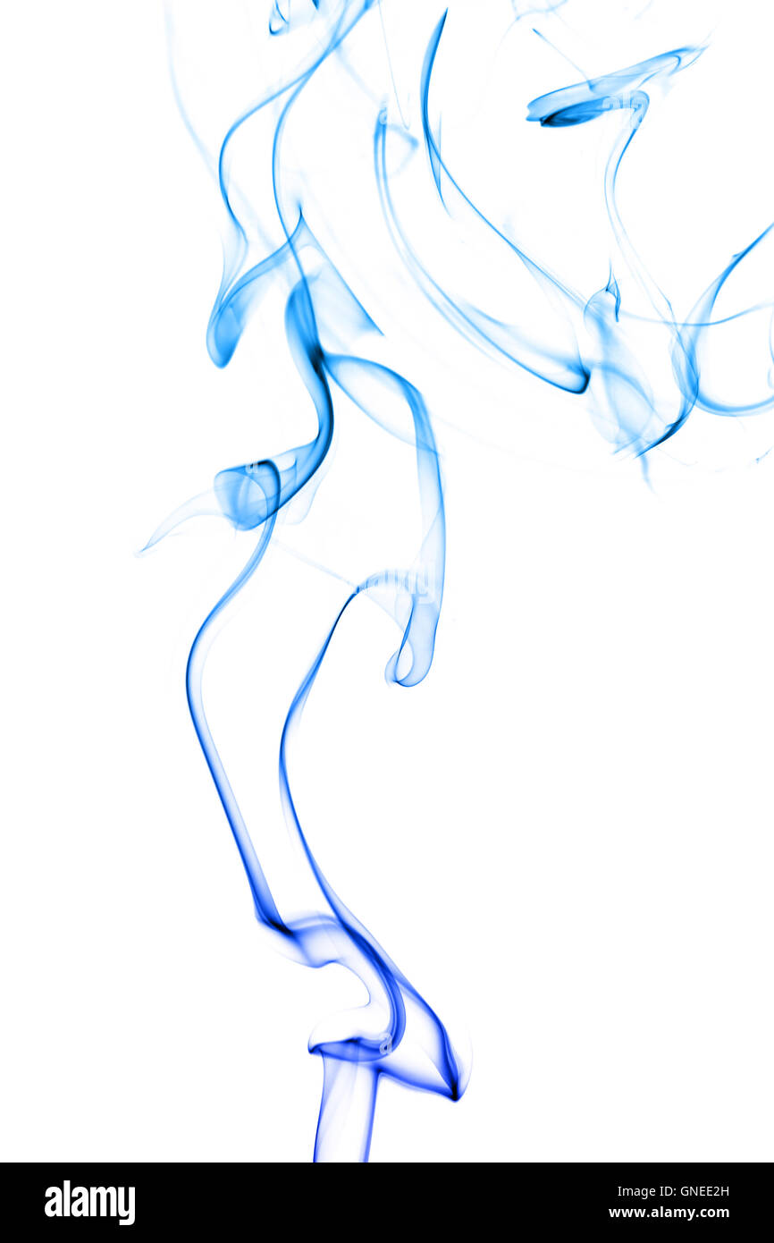 abstract blue smoke isolated Stock Photo - Alamy