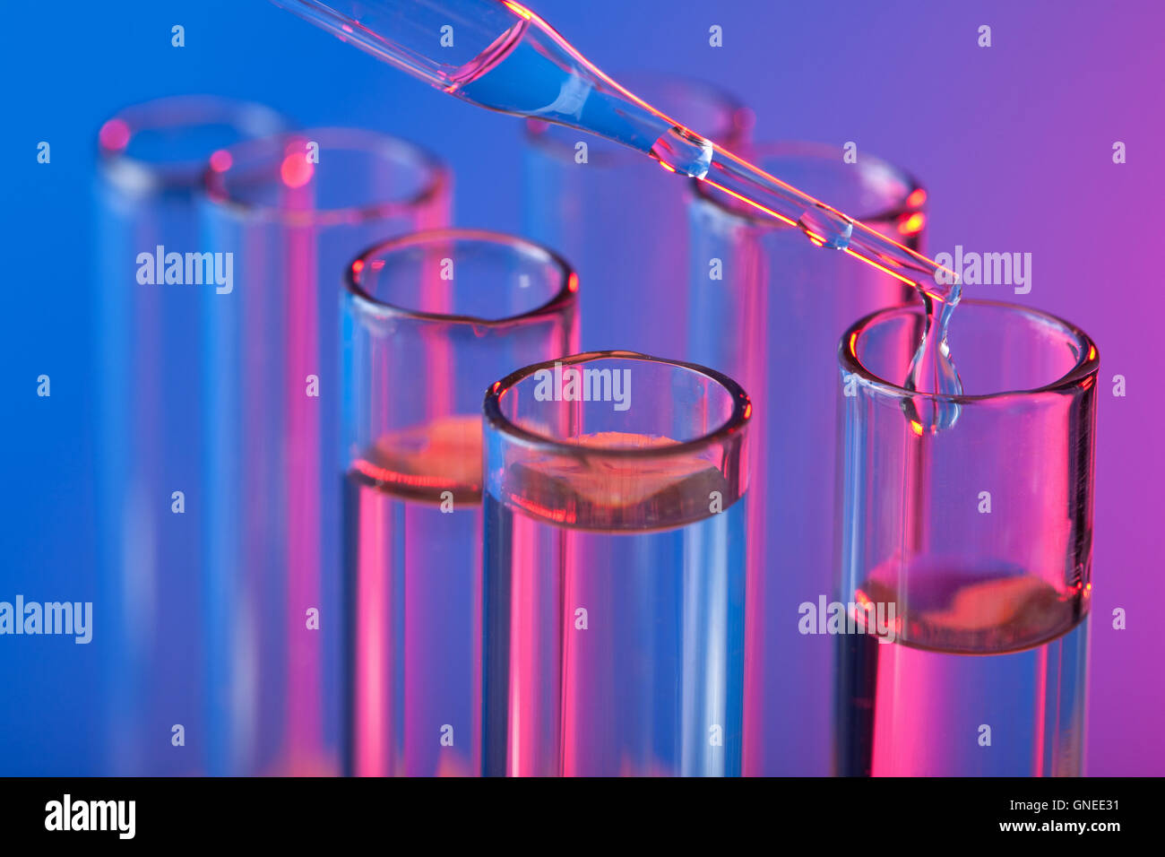 test tubes and pipette Stock Photo - Alamy